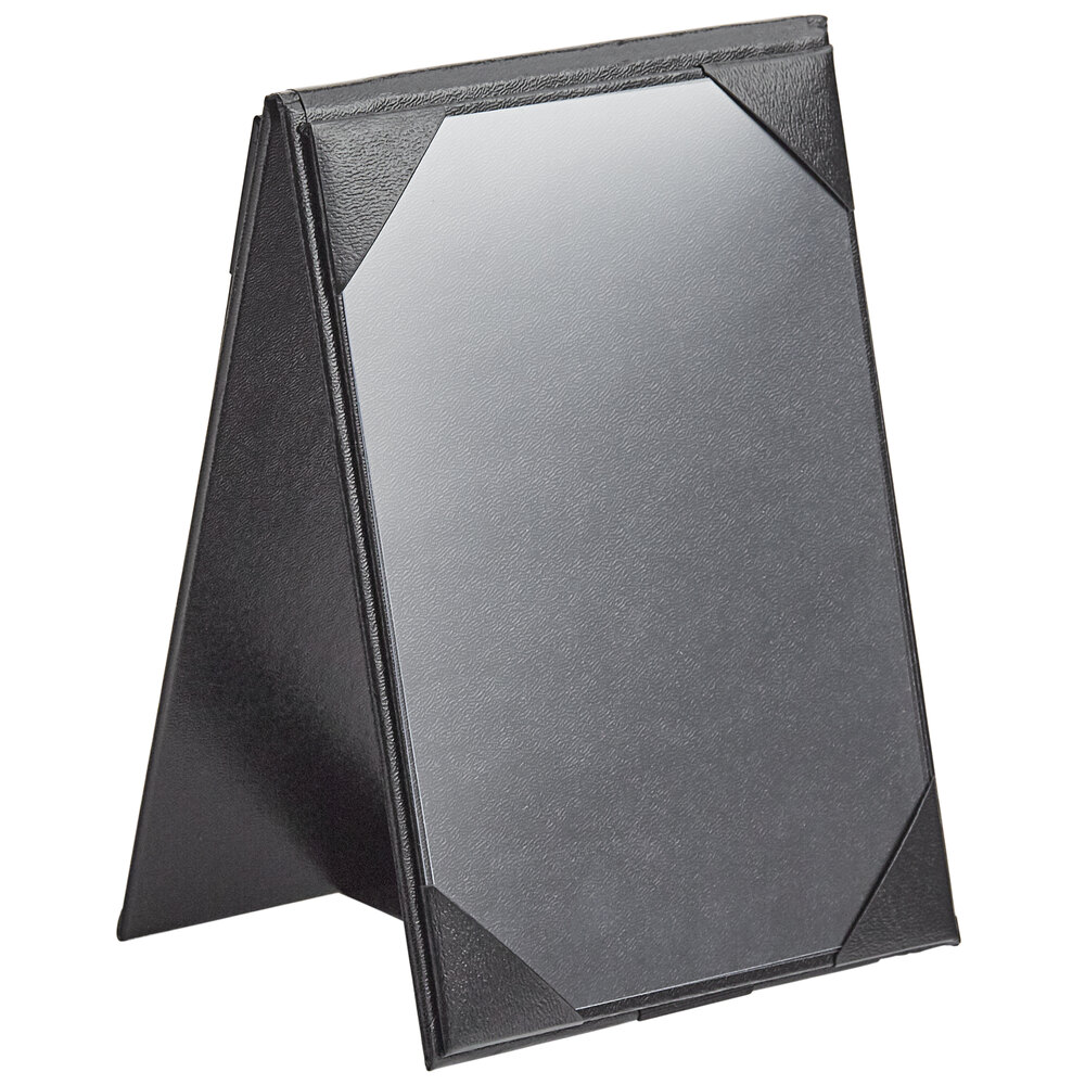 H. Risch, Inc. TENT-5X7-BK 5" x 7" A-Frame / Two View Black Table Tent ...