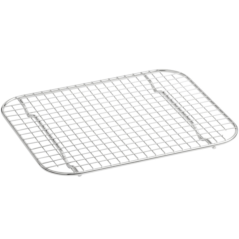 Vigor 8" x 10" Half Size Footed Stainless Steel Wire Pan Grate for ...