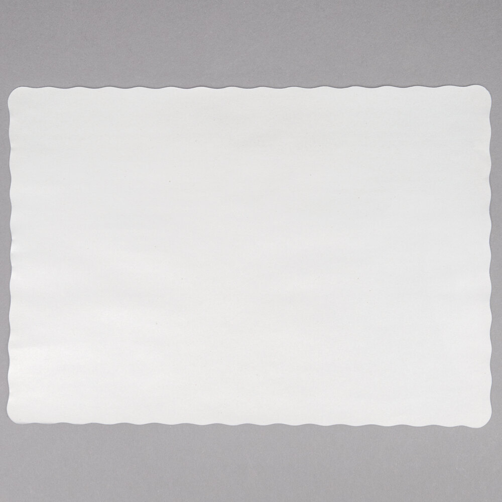 Off-White 10'' x 14'' Colored Paper Placemat | Economy Placemats