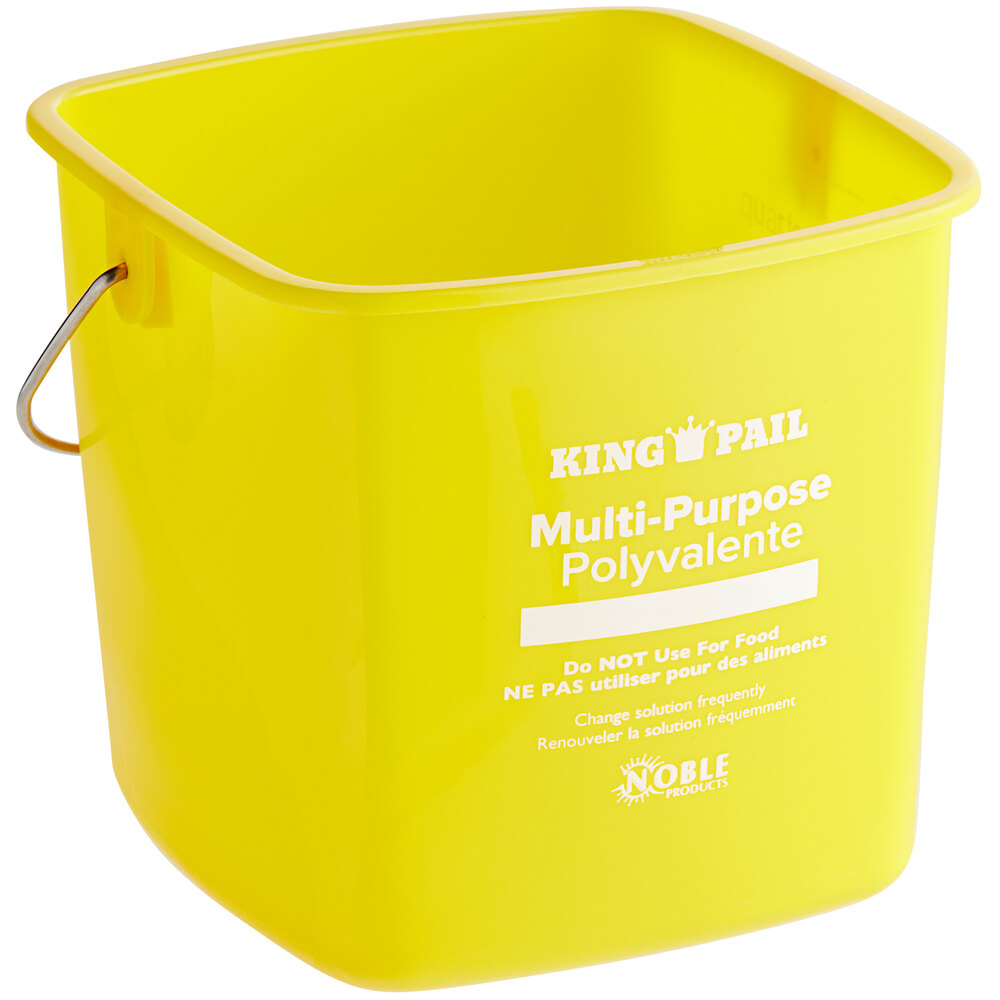 Noble King-Pail 3 Qt. Yellow Cleaning Pail