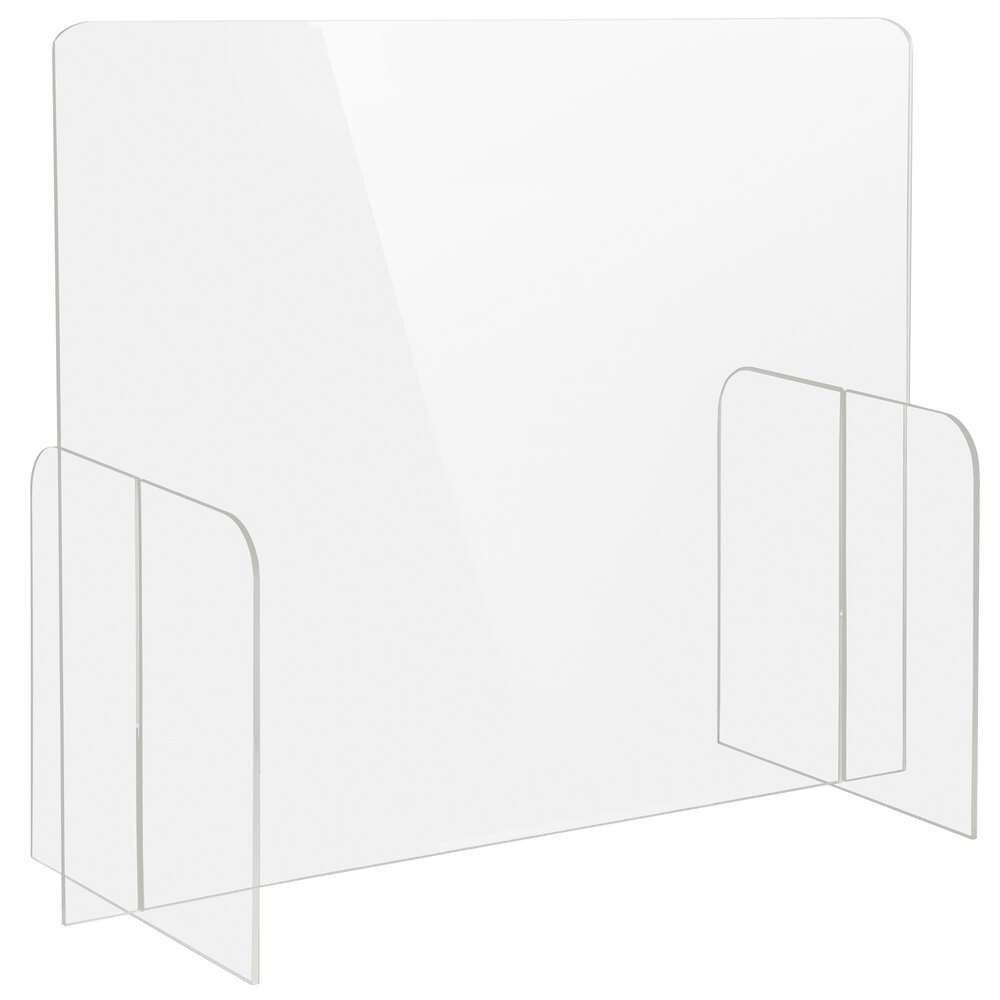 Bon Chef 90177-11 30" x 24" Clear Tabletop Health Safety Shield