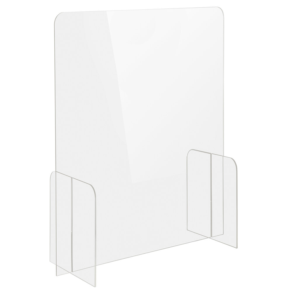 Bon Chef 90177-10 32" x 23 3/4" Clear Tabletop Health Safety Shield