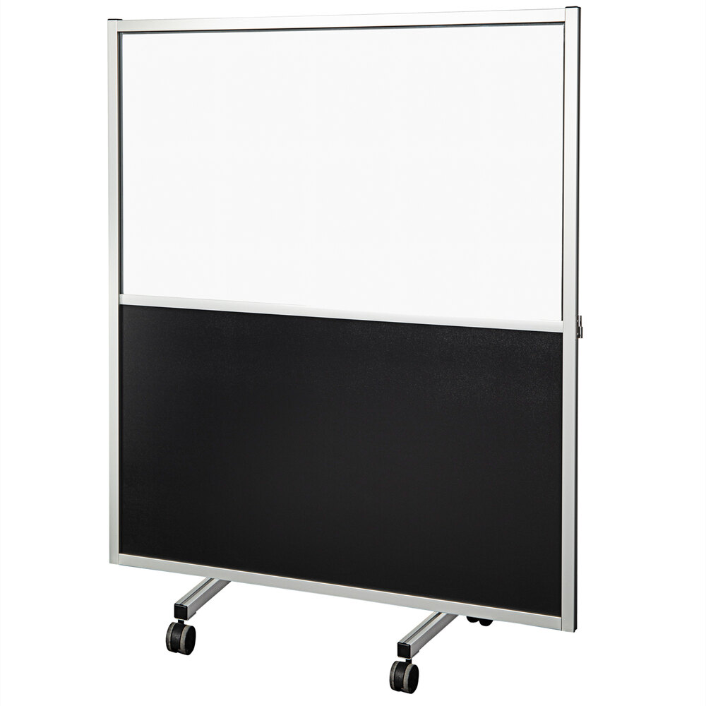 Bon Chef 90200-B-C 48" x 18" x 60" Clear Acrylic Room / Lobby Partition ...