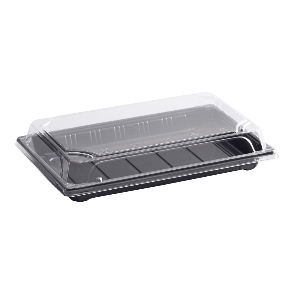 Emperor's Select 5 1/4" x 8 1/2" Extra Large Sushi Container with Lid ...