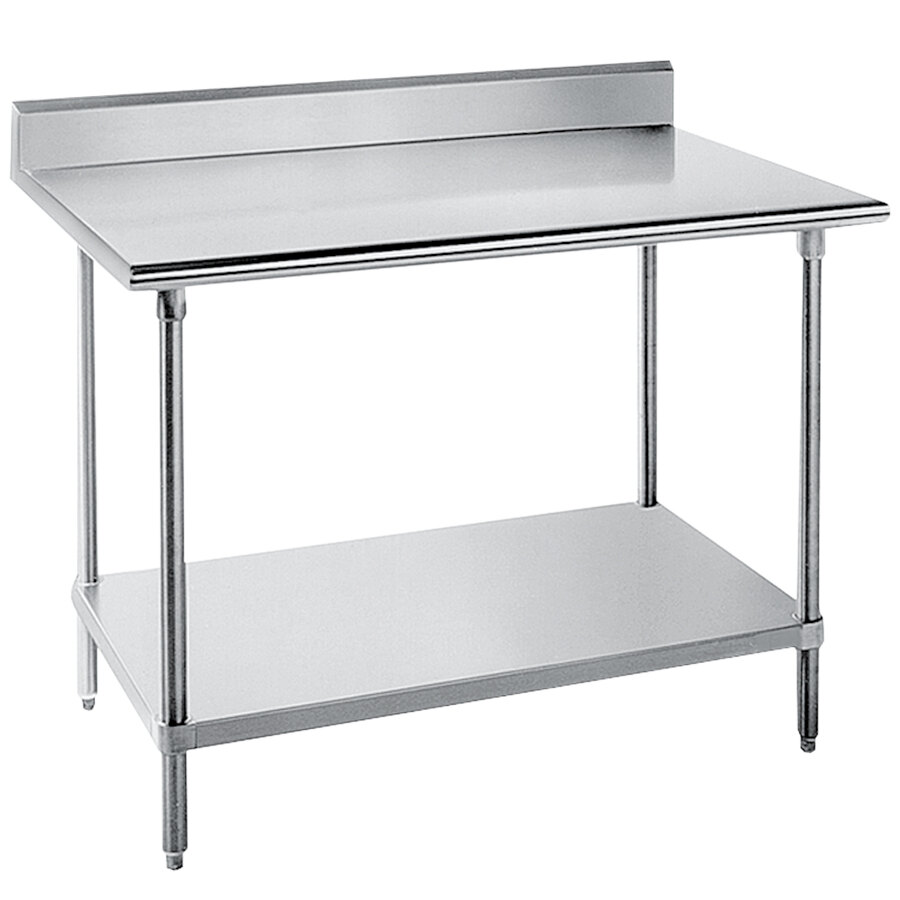 Advance Tabco KLG-304 30" x 48" 14 Gauge Work Table with Galvanized ...