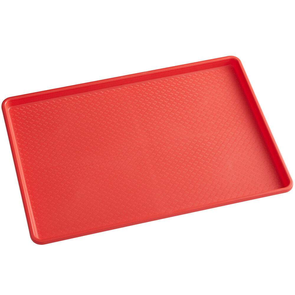 Choice 18" x 26" Red Bakery Display / Market Tray