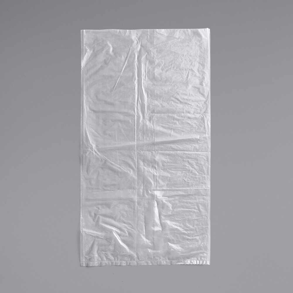 Choice 12" x 12" x 30" 3 Mil Clear Gusseted Polyethylene Bag - 250/Case