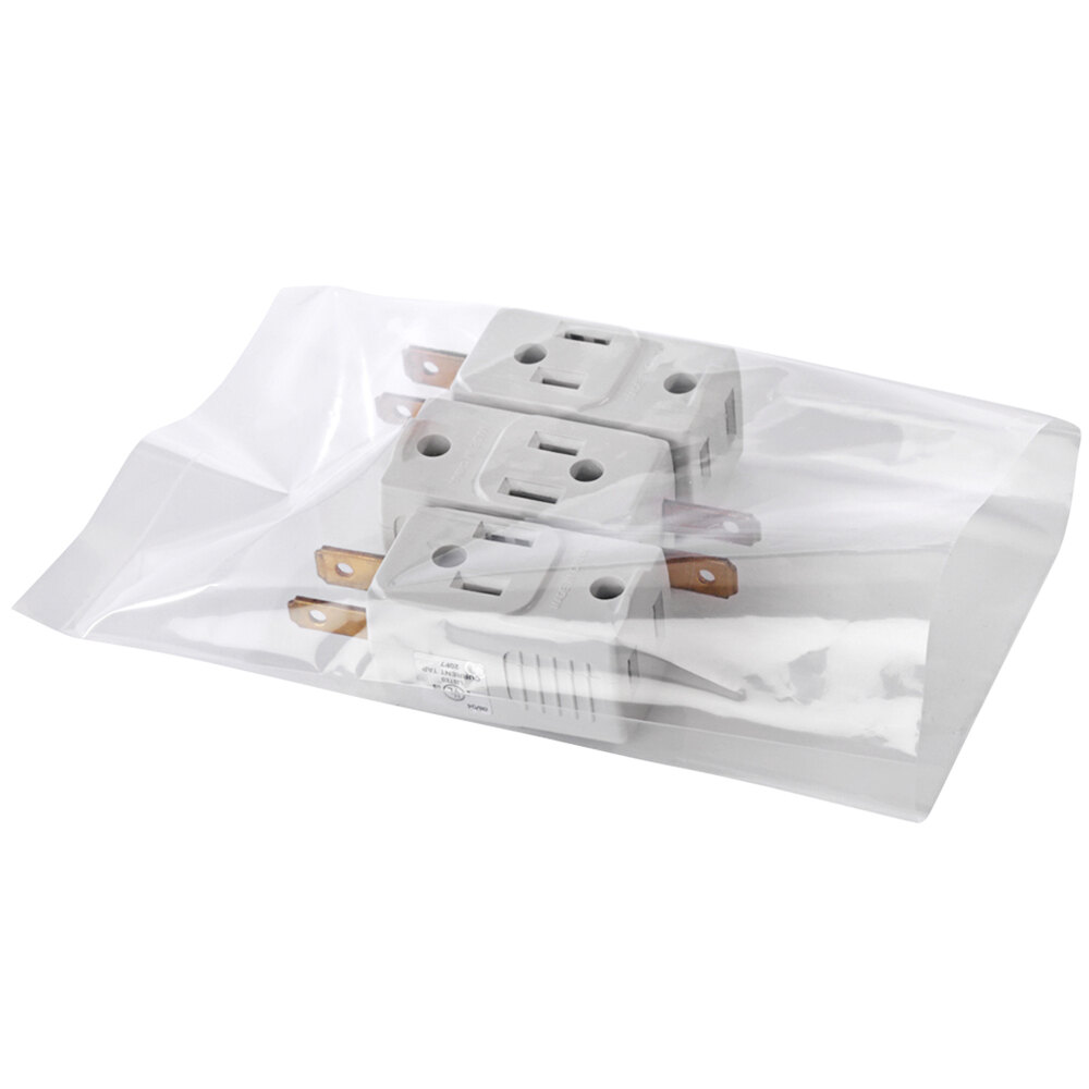 Choice TamperSafe 6" x 9" 2 Mil Clear LDPE Zip Top Bag with Perforated ...