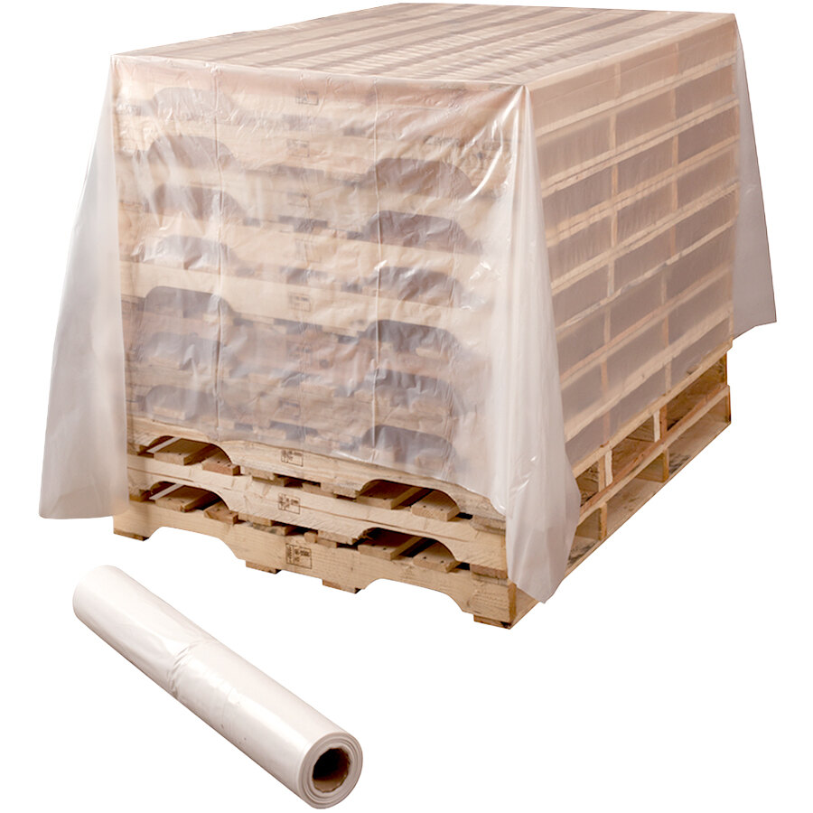 Lavex 50" x 200' 2 Mil White Polyethylene Construction Sheeting on a Roll