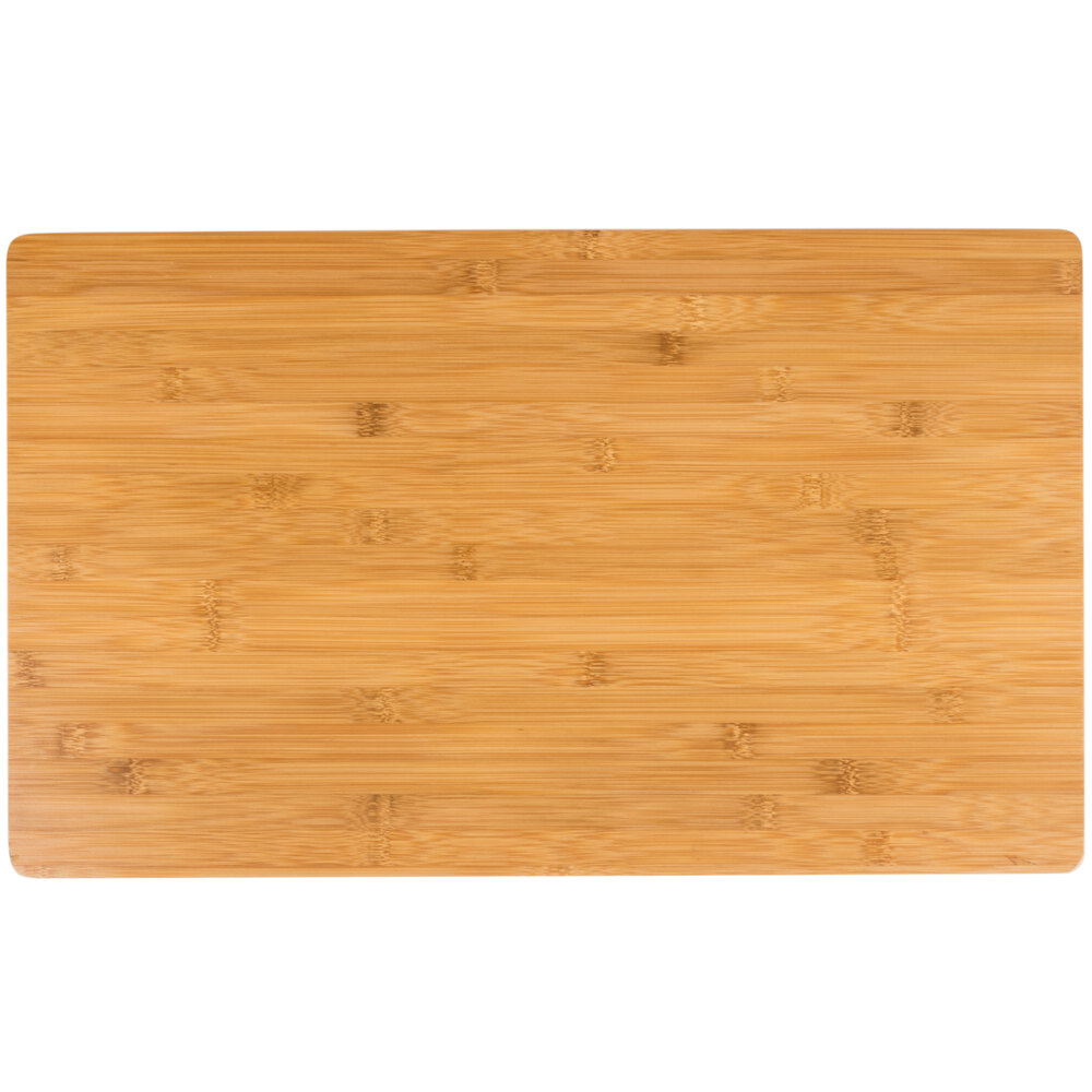 American Metalcraft BAM211 Rectangular Bamboo Platter - 21 1/2" x 13"