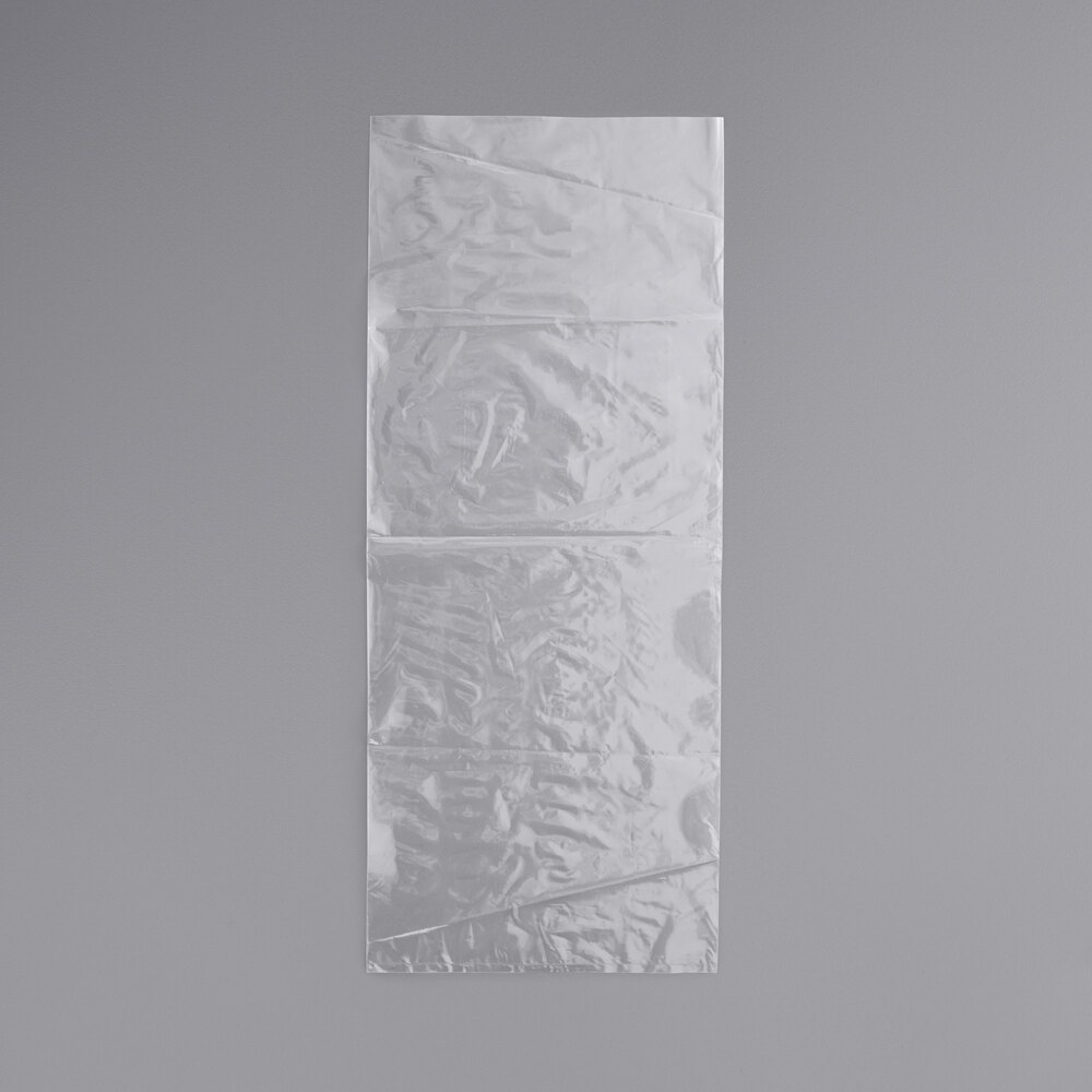 Choice 10" x 12" Clear Polyethylene Layflat Bag with 1.5 Mil Thickness ...