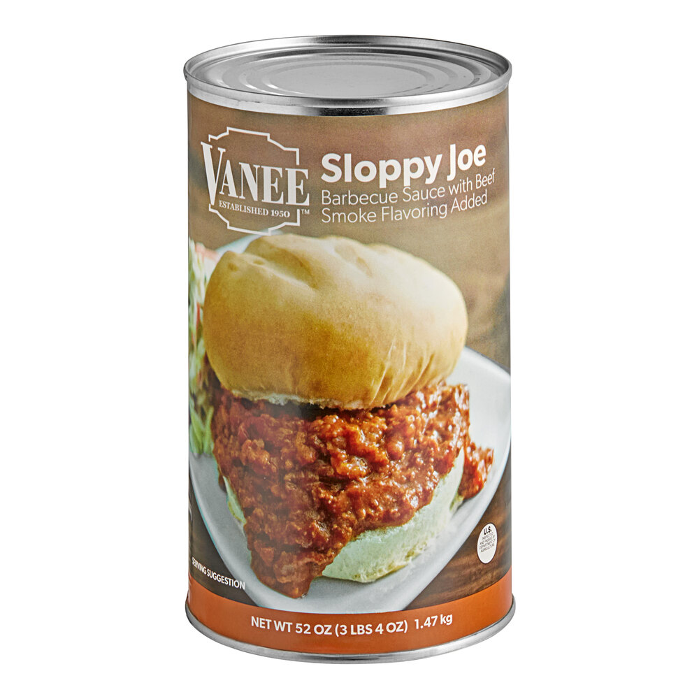 Vanee Beef Sloppy Joe 52 oz. Can