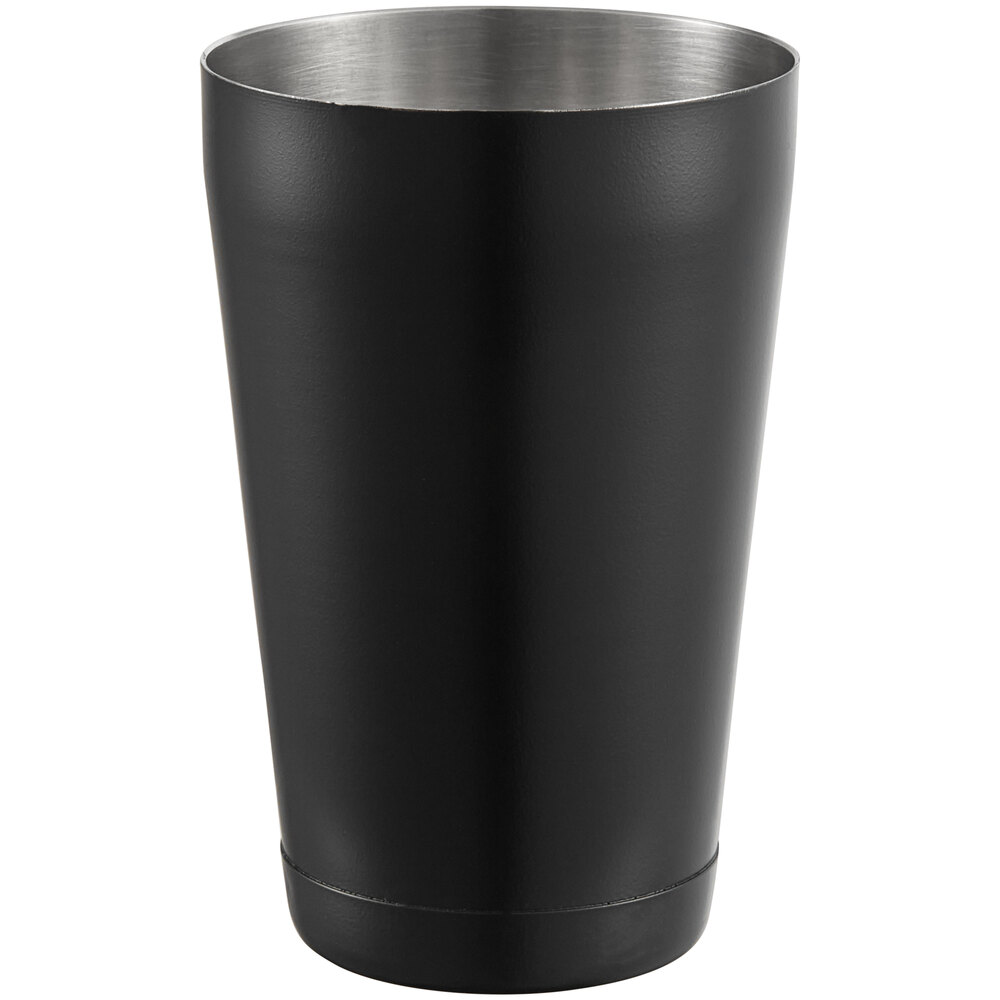 Acopa 18 oz. Matte Black Half Size Cocktail Shaker Tin