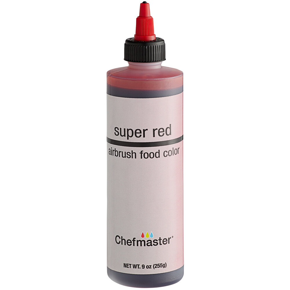 Chefmaster 9 oz. Super Red Airbrush Color