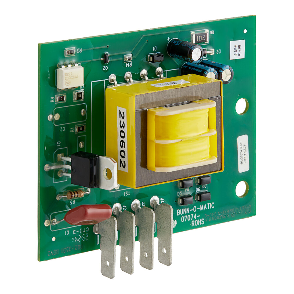 Bunn 07074.1029 Control Board, Liquid Level, 240V, 5S ROHS