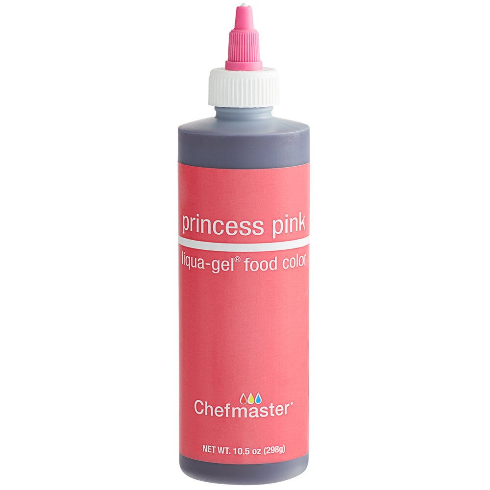 Chefmaster 10.5 oz. Princess Pink Liqua-Gel Food Coloring