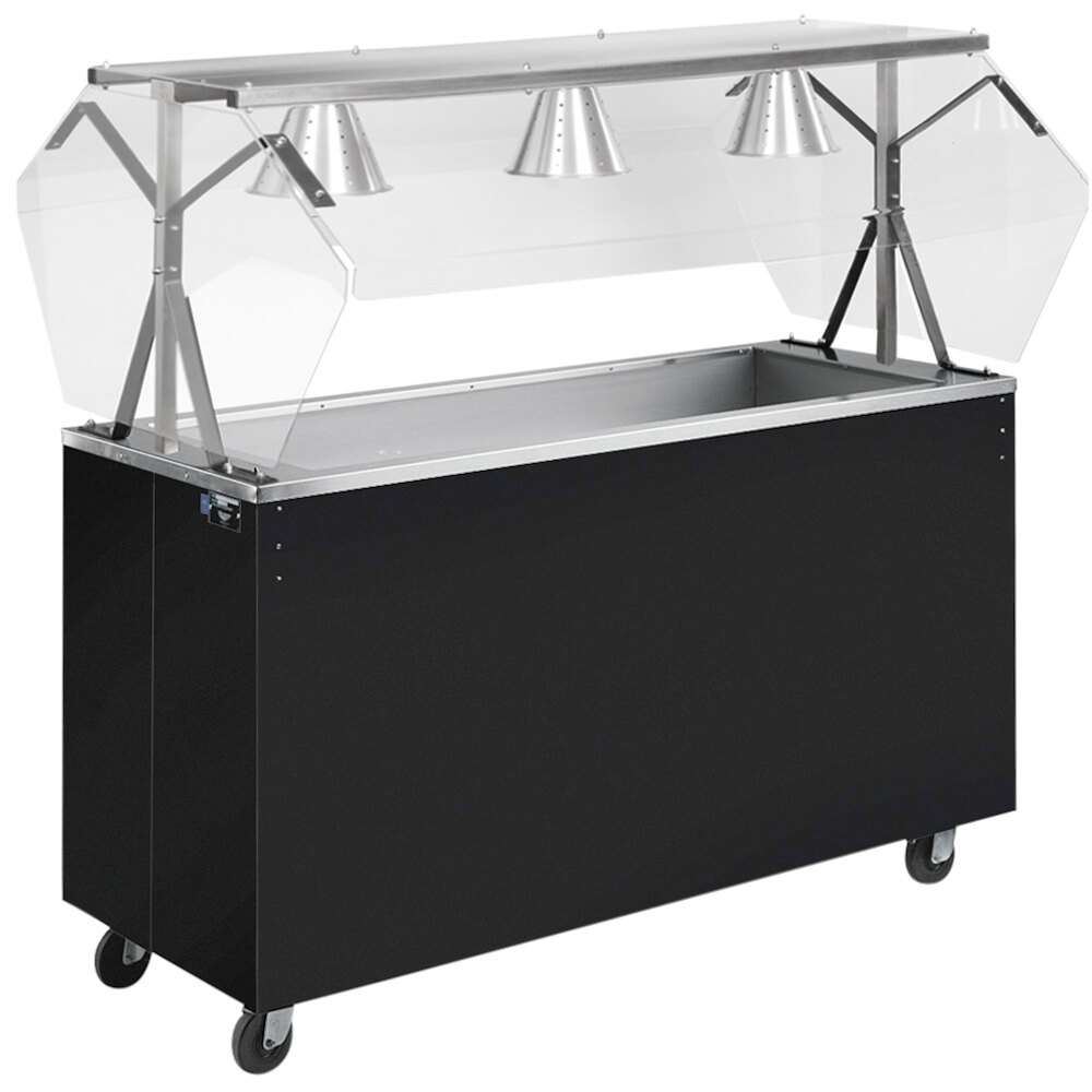 Vollrath 38714 2-Series 46" Black Affordable Portable Cold Food Station ...