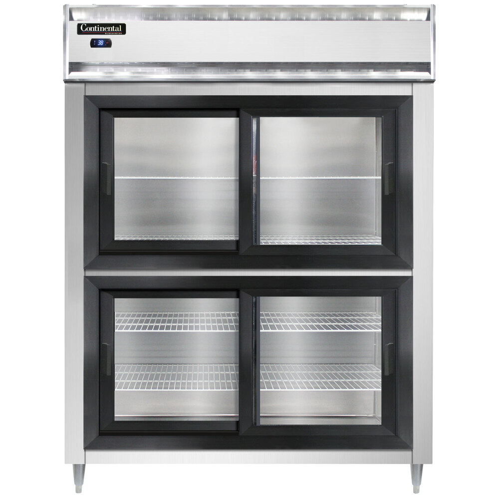 Continental Refrigerator D2RESN-SA-SGD-HD 57" Extra Wide Shallow Depth ...
