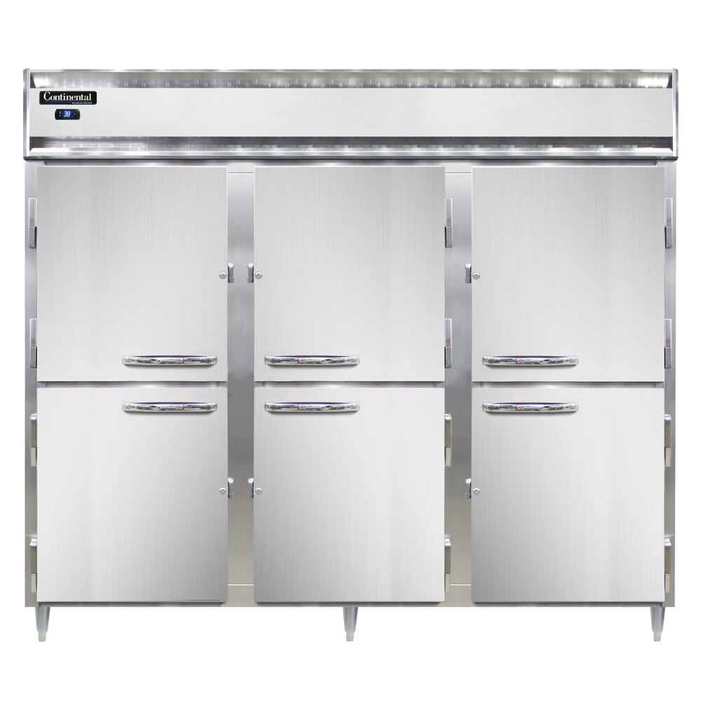 Continental Refrigerator D3RENHD 86" Extra Wide Solid Half Door Reach ...