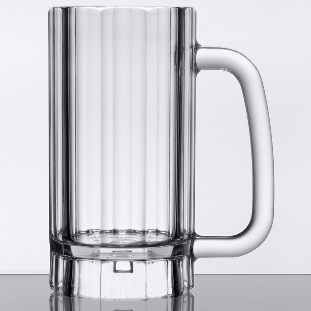GET 00086-1-SAN-CL 16 oz. SAN Plastic Beer Mug - 24/Case