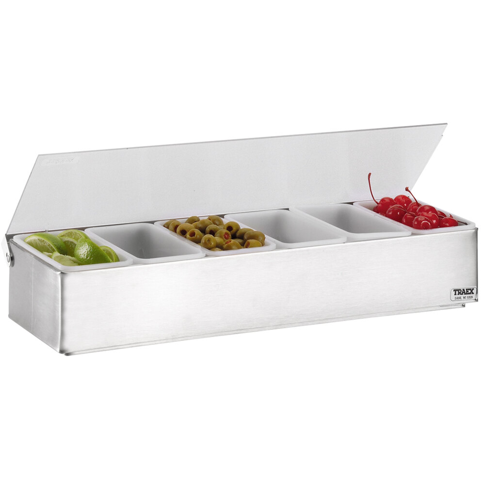 Vollrath 4702 Traex® Kondi-Keeper™ 6-Compartment Stainless Steel ...