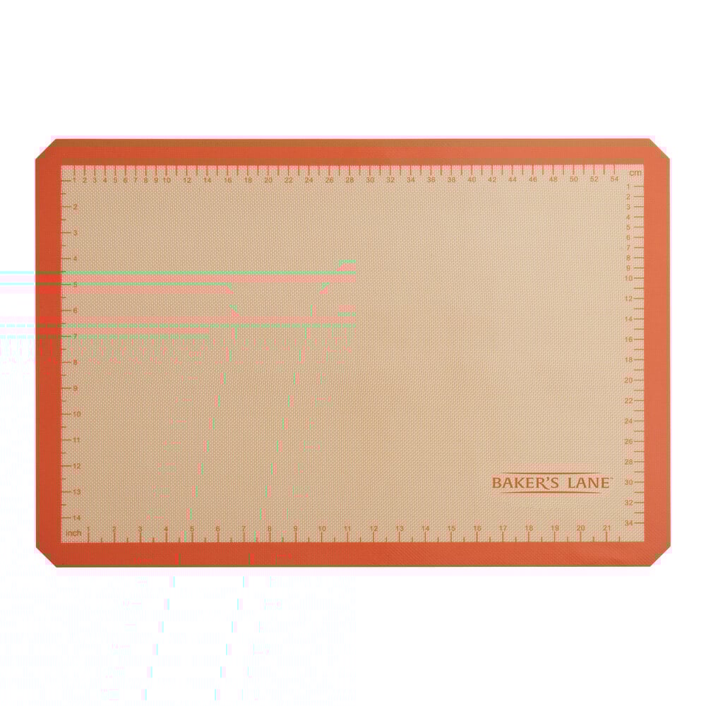 Baker's Lane 16 1/2" x 24 1/2" Full Size Heavy-Duty Orange Indexed ...