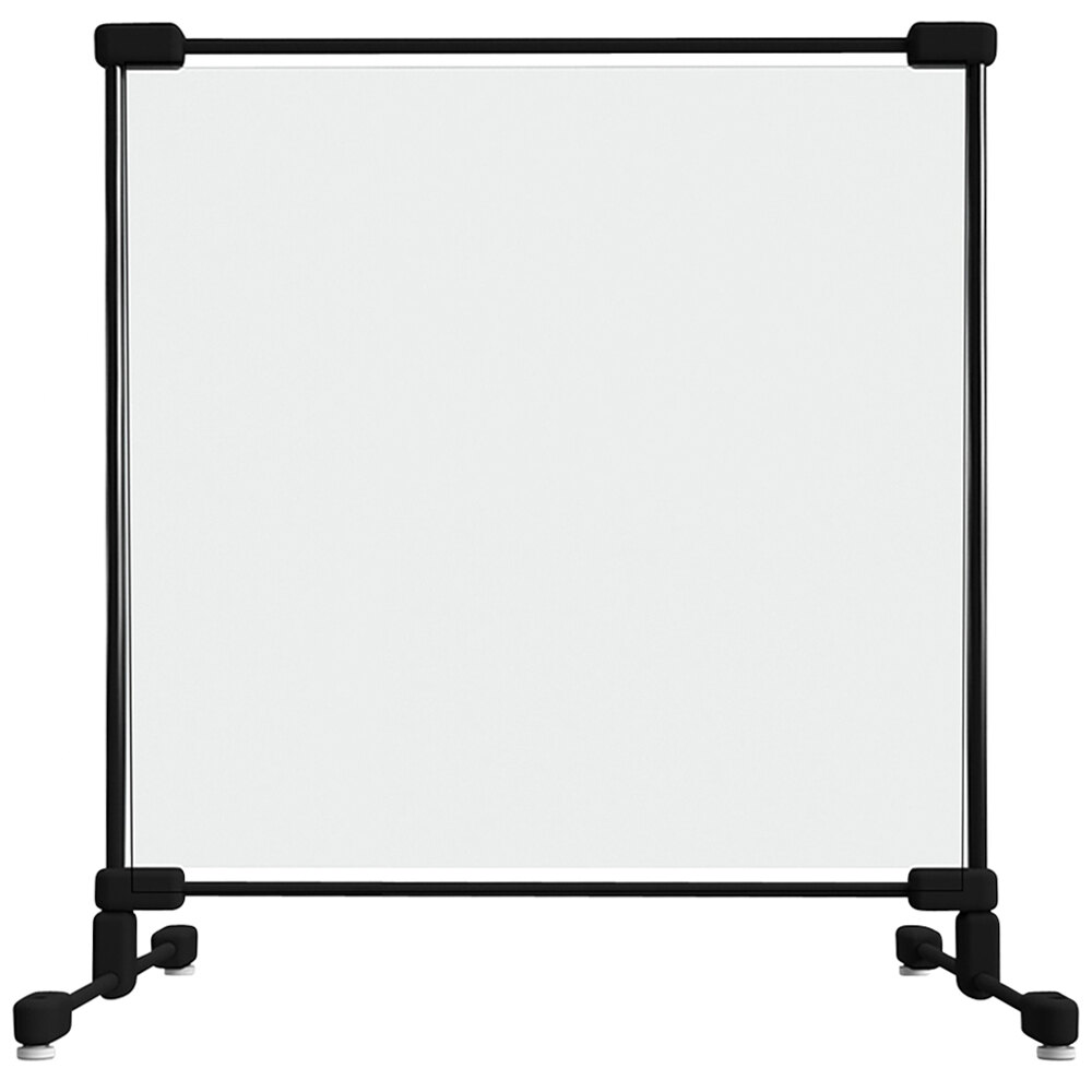 Clear PVC Desktop Partition with Fiberglass Frame (15" )