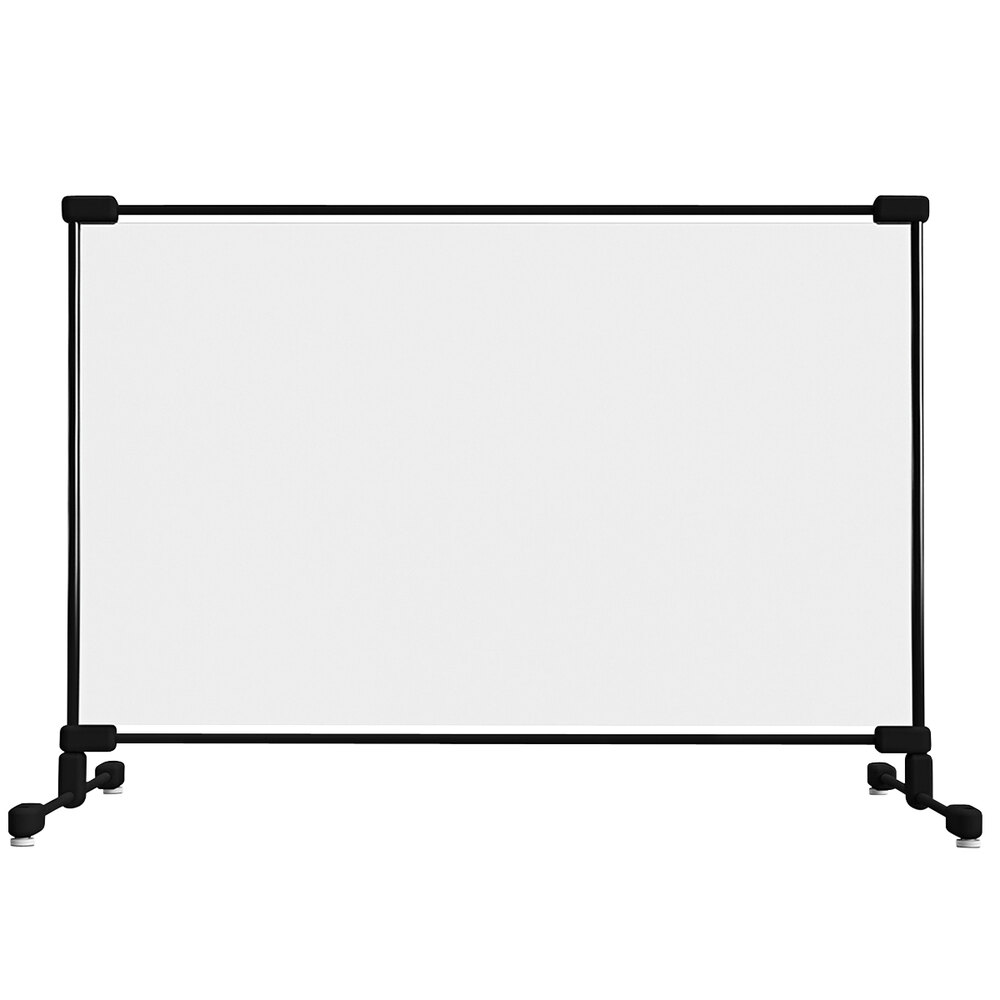 Goff's 34436 24" x 15" Clear PVC Desktop Personal Safety Partition with ...