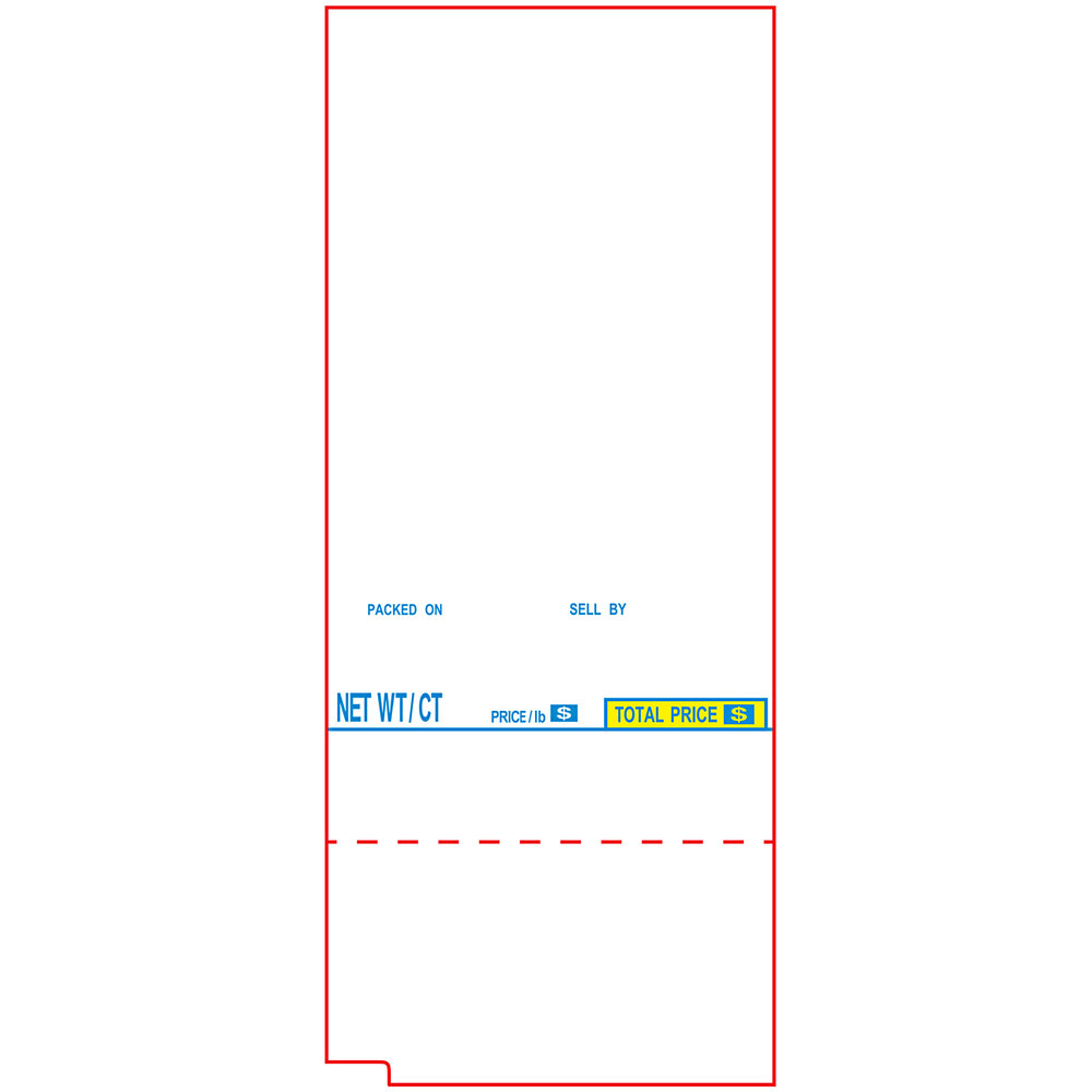 PointPlus 48 mm x 112.7 mm White Pre-Printed Perforated Scale Label ...