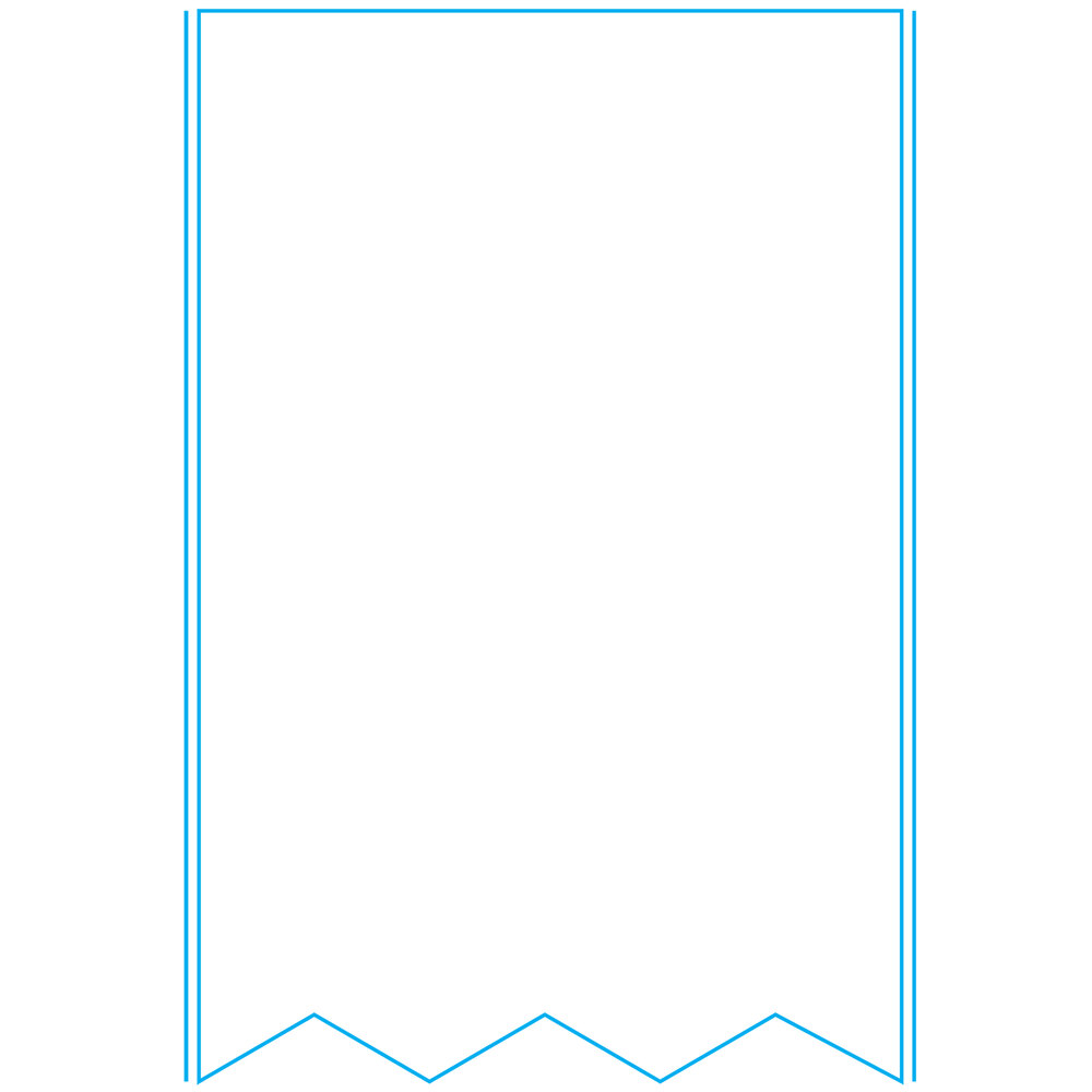 PointPlus 2 5/8" x 85' White Blank Continuous Strip Scale Label Roll ...