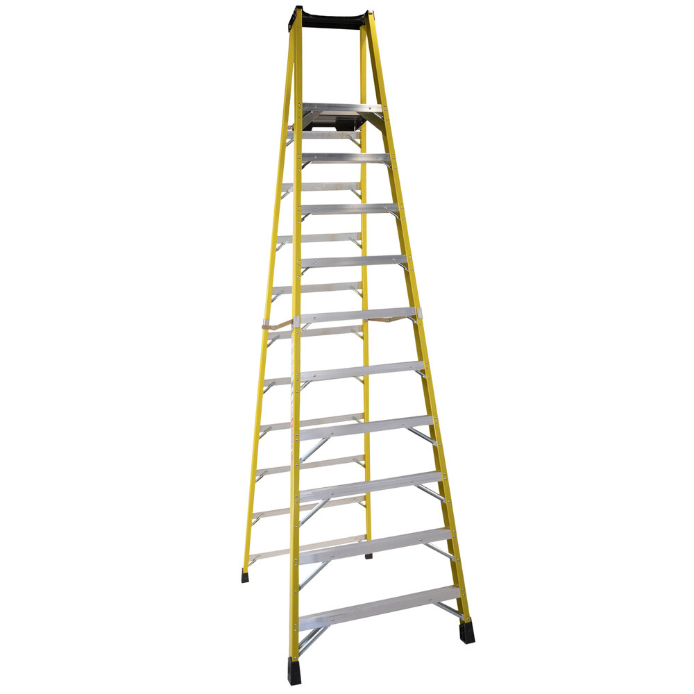 Bauer Corporation 35112 351 Series Type 1A 12' Safety Yellow Fiberglass ...