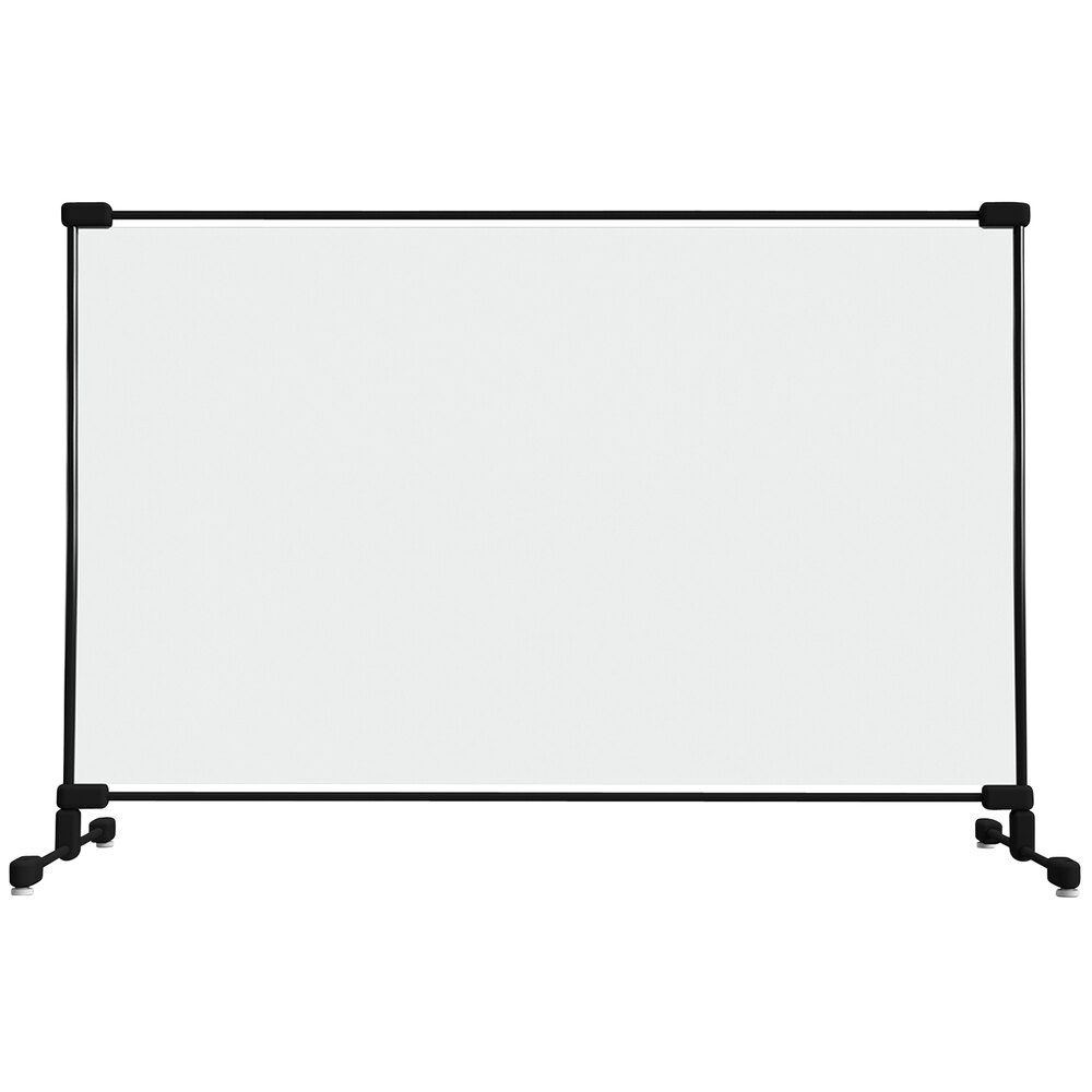 Goff's 34440 30" x 18" Clear PVC Desktop Personal Safety Partition with ...