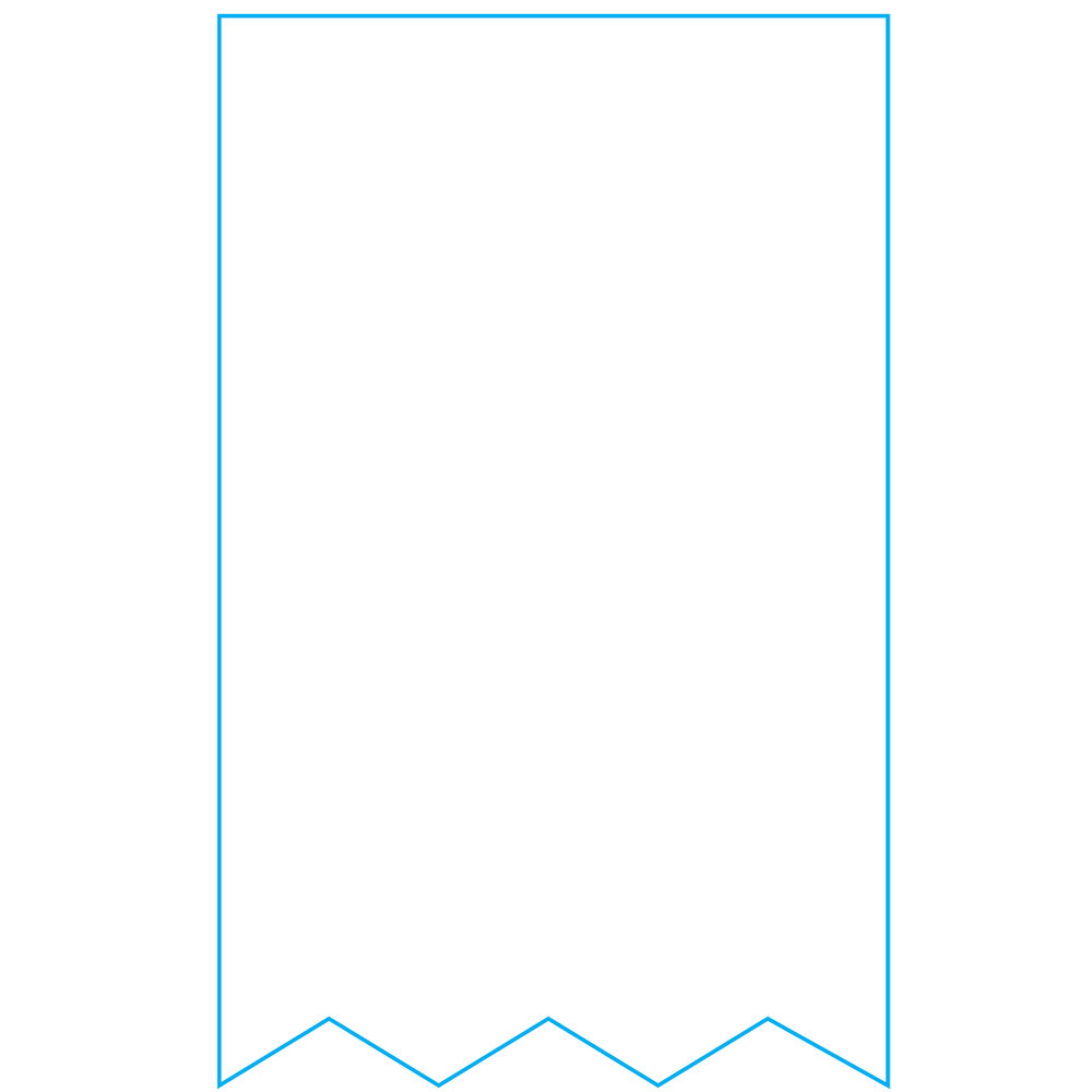 PointPlus 2 1/2" x 270' White Blank Continuous Strip Scale Label Roll ...