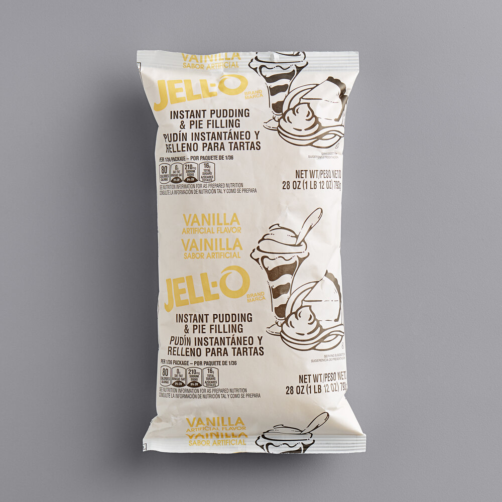 JELL-O 28 oz. Instant Vanilla Pudding & Pie Filling - 12/Case