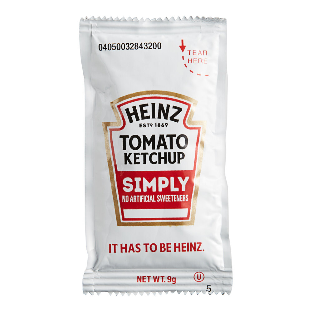 Heinz Simply Ketchup Packet 9 Grams - 1,000/Case