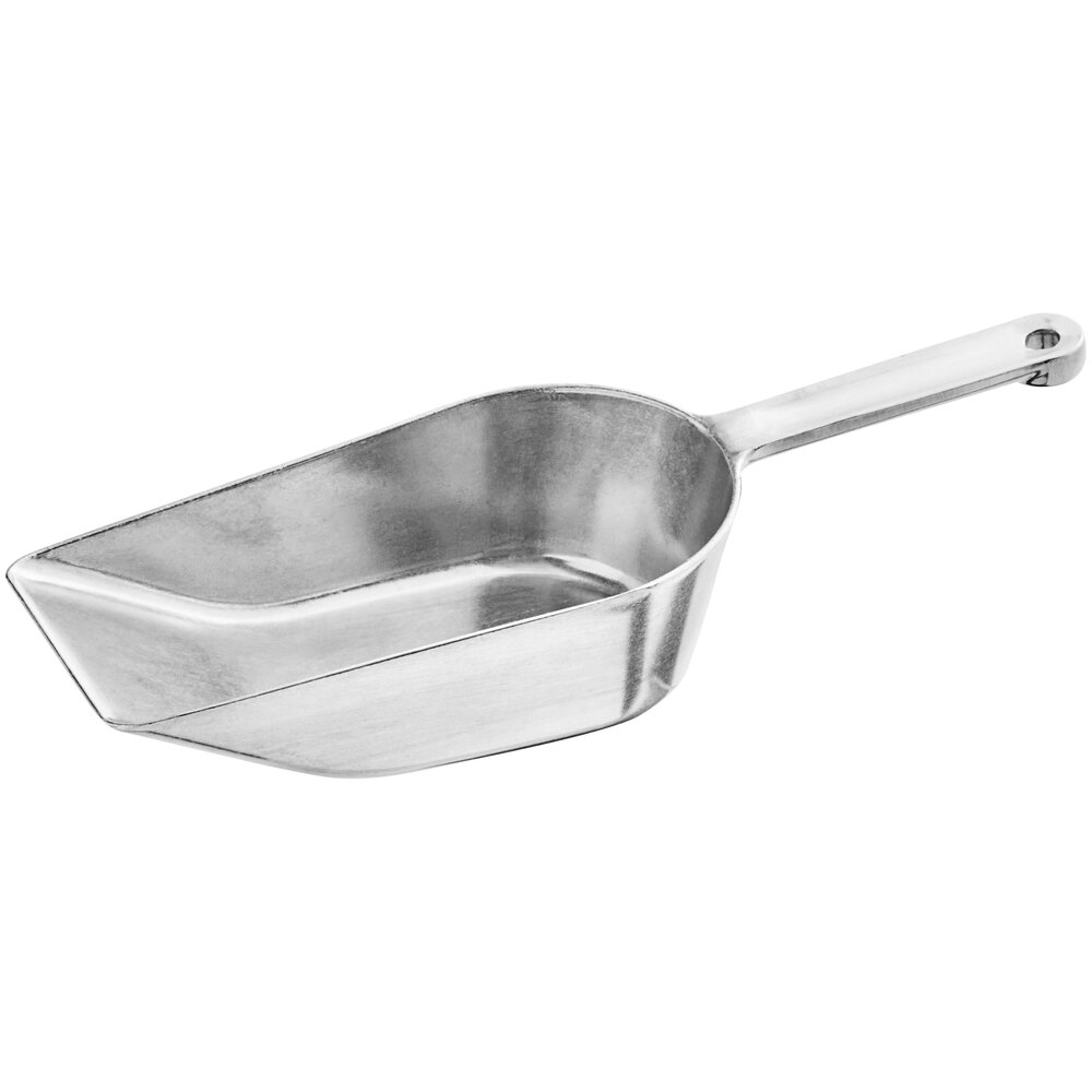 Choice One Piece Flat Bottom Aluminum Scoop - 24 oz.