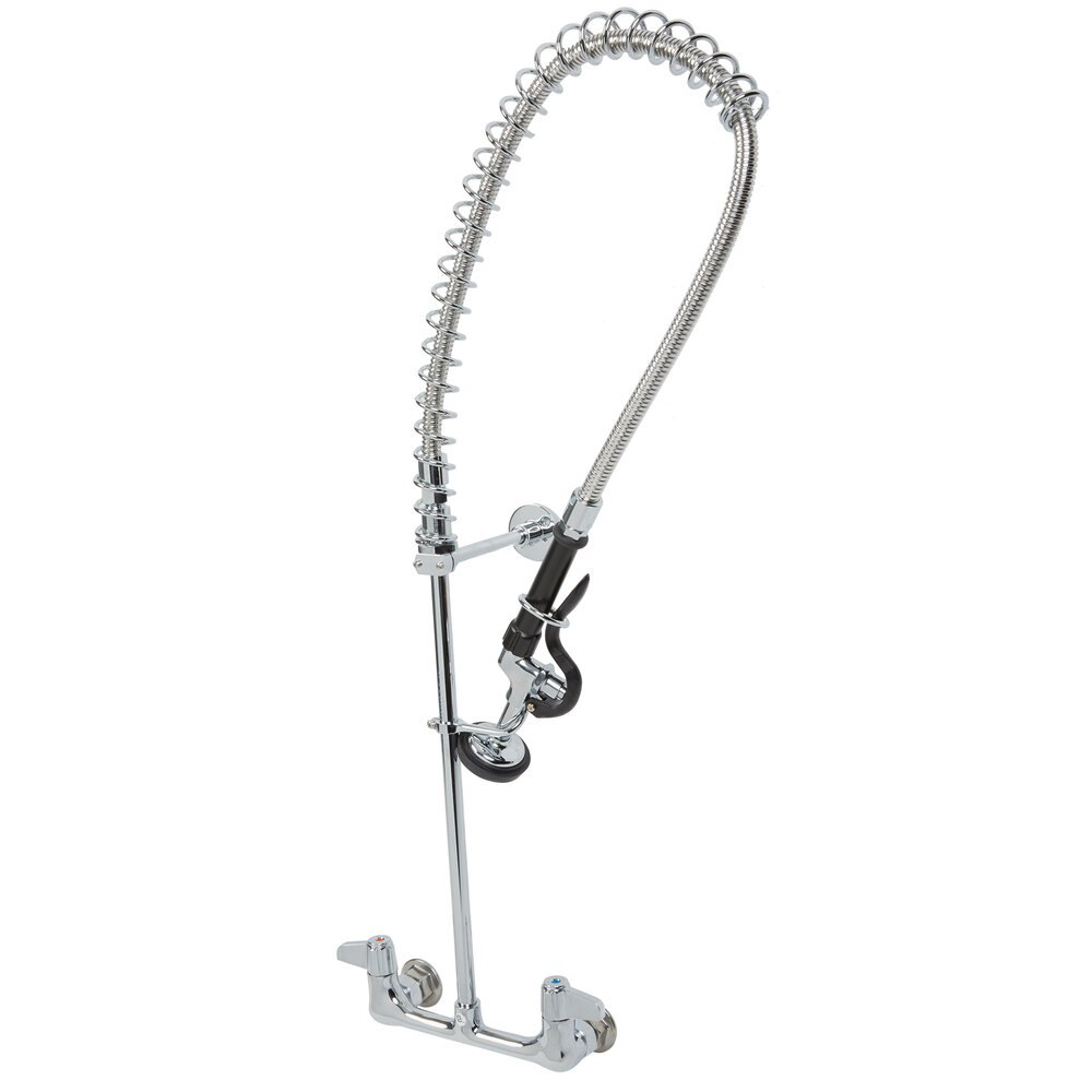 Equip by T&S 5PR-8W00 Wall Mounted 31 1/2" High Pre-Rinse Faucet with 8 ...