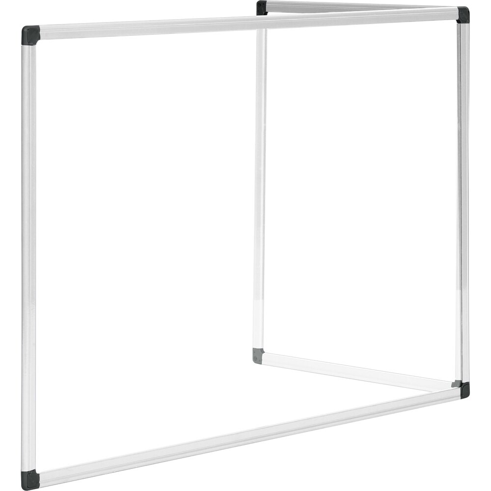 MasterVision GL0720910 35 7/16" x 23 5/8" Glass 2-Sided Desktop Divider ...