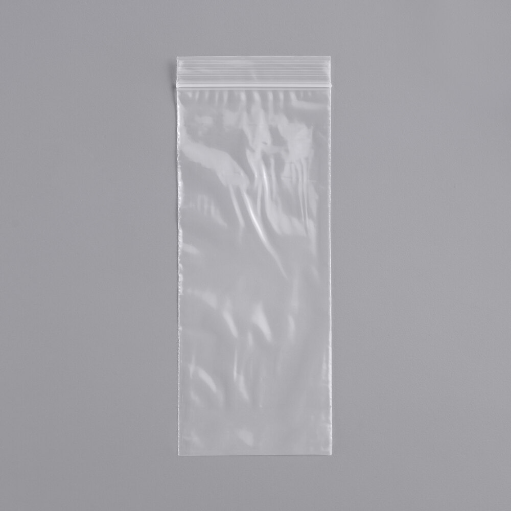 LK Packaging Clear Line 4" x 10" Seal Top Plastic Food Bag - 1,000/Case