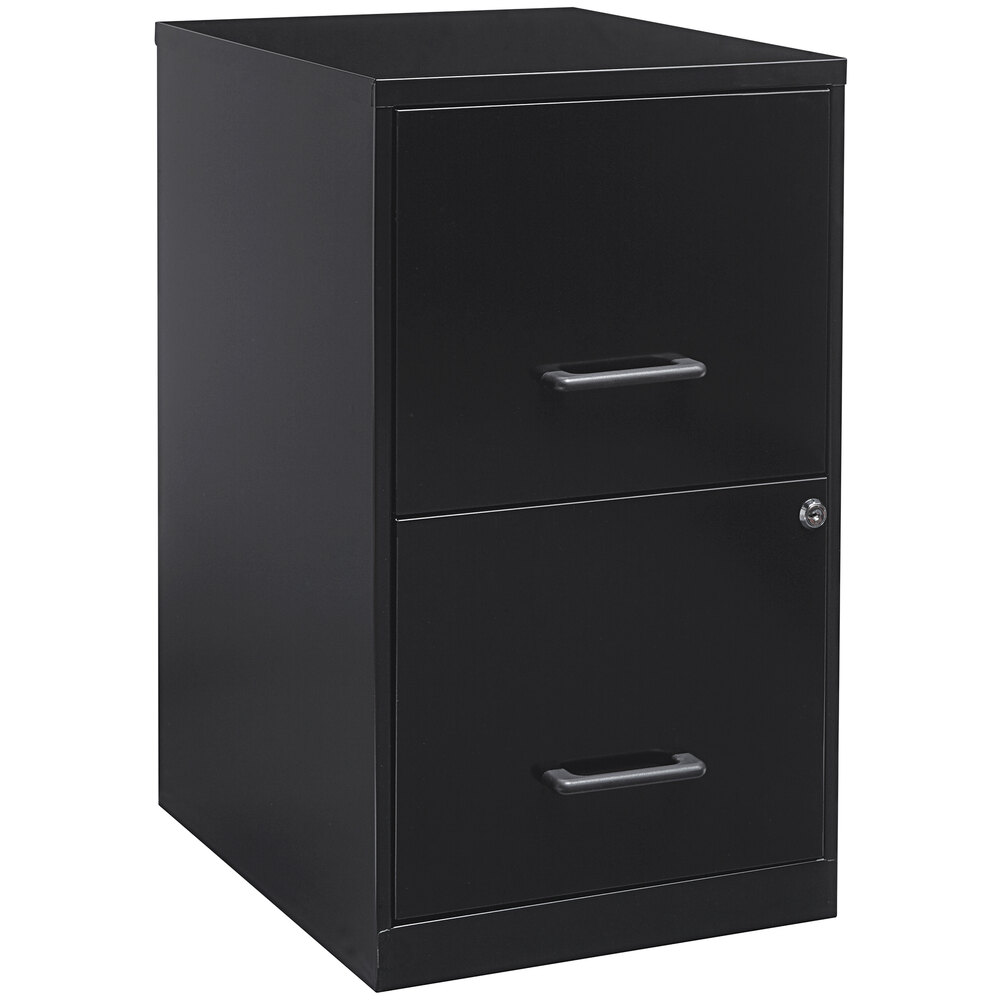 Hirsh Industries 14341 Space Solutions SOHO Black Two-Drawer Vertical ...