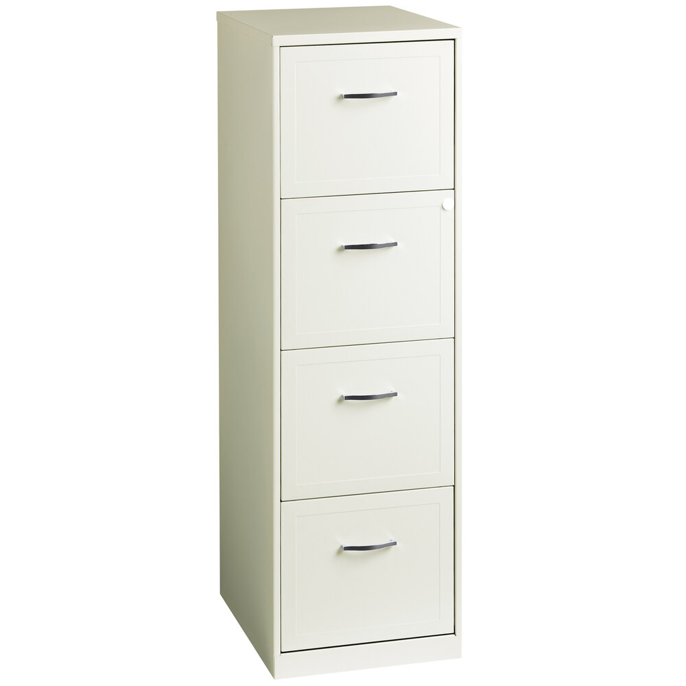 Hirsh Industries 21619 Space Solutions SOHO Pearl White Four-Drawer ...