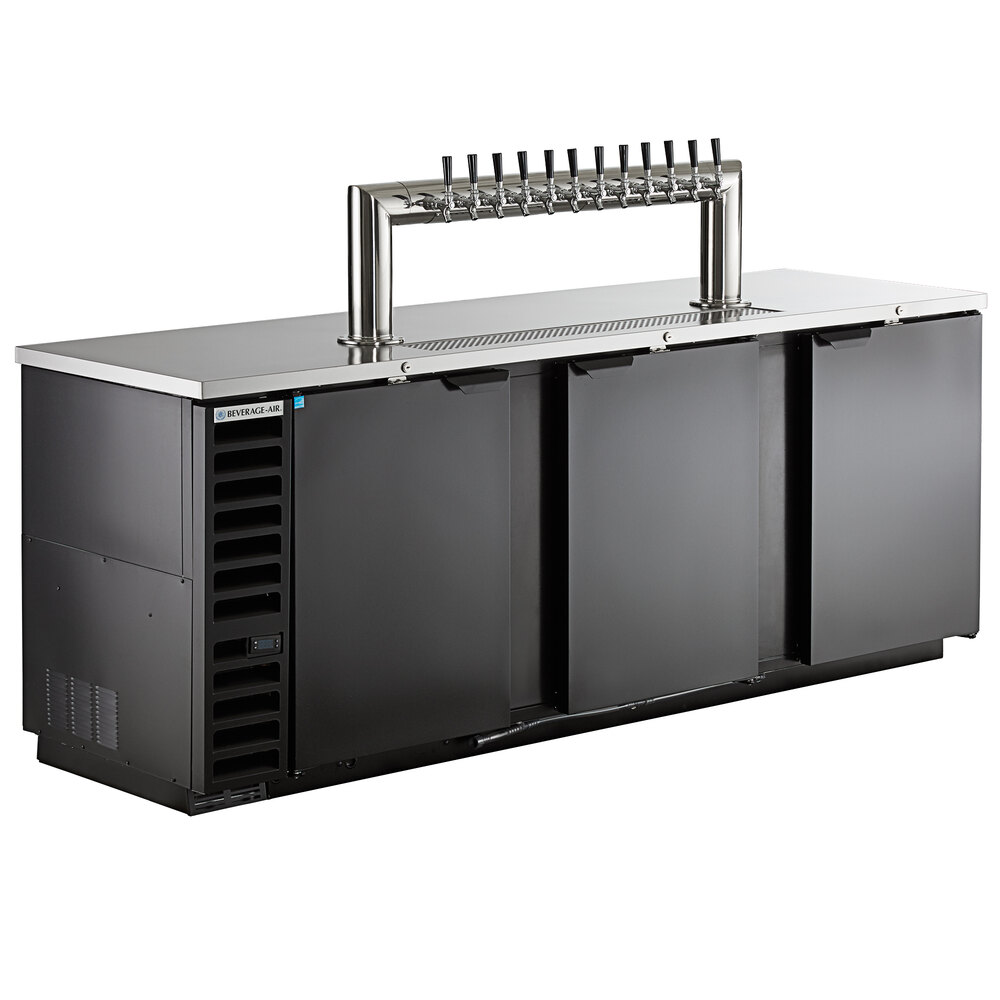 Beverage-Air DD94HC-1-B-ALT-12T 12 Tap Kegerator Beer Dispenser with ...