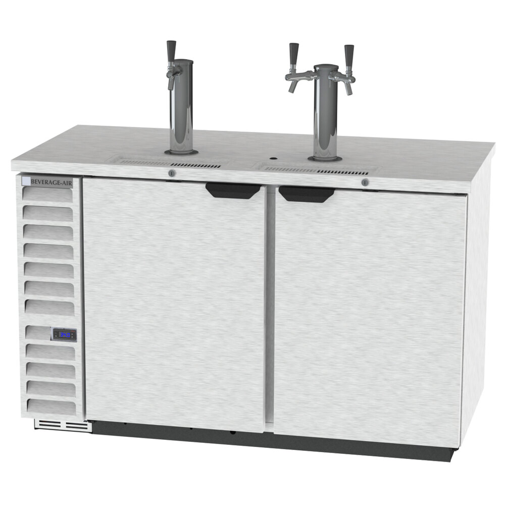 Beverage-Air DD58HC-1-S-072 1 Double and 1 Triple Tap Kegerator Beer ...