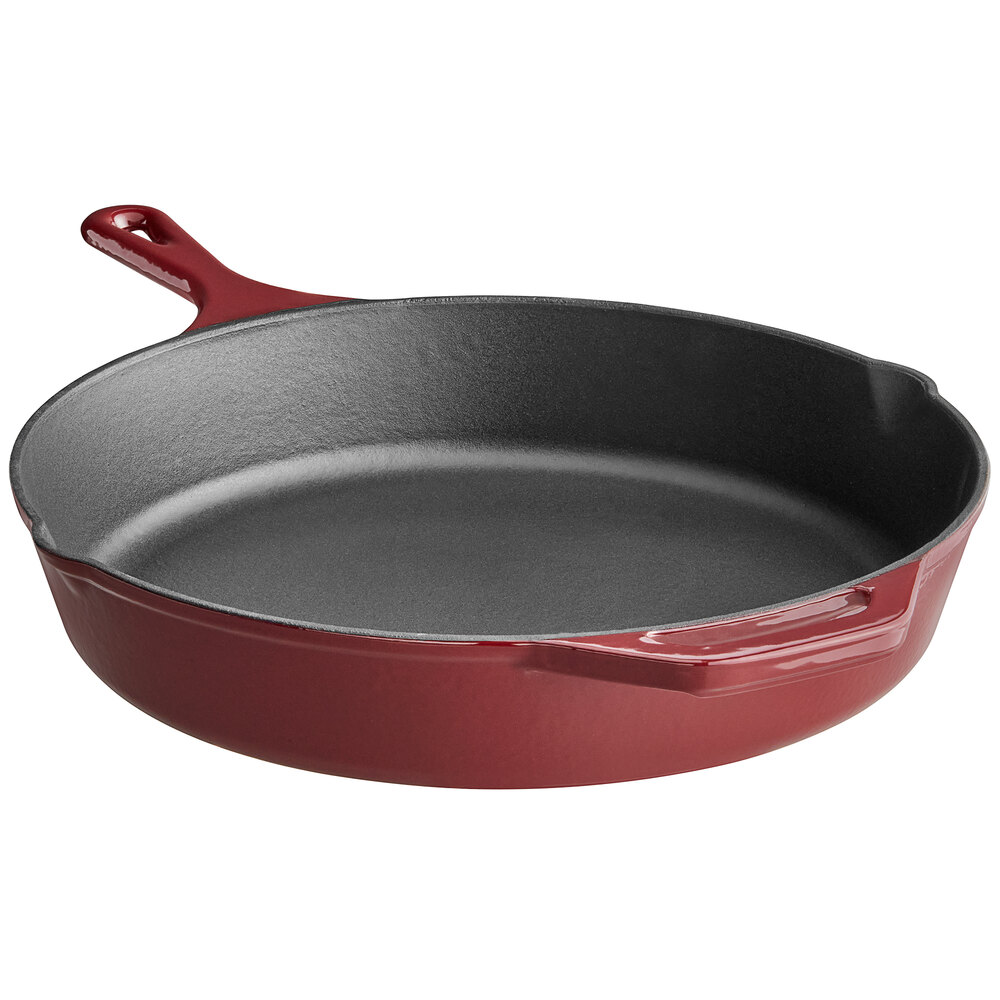 Valor 12" Merlot Enameled Cast Iron Skillet with Helper Handle