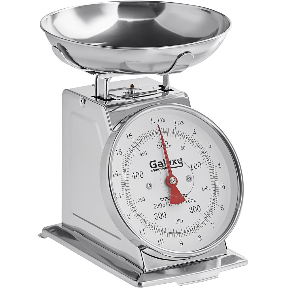Galaxy 1 lb. Mechanical Portion Control Scale with Removable Stainless ...