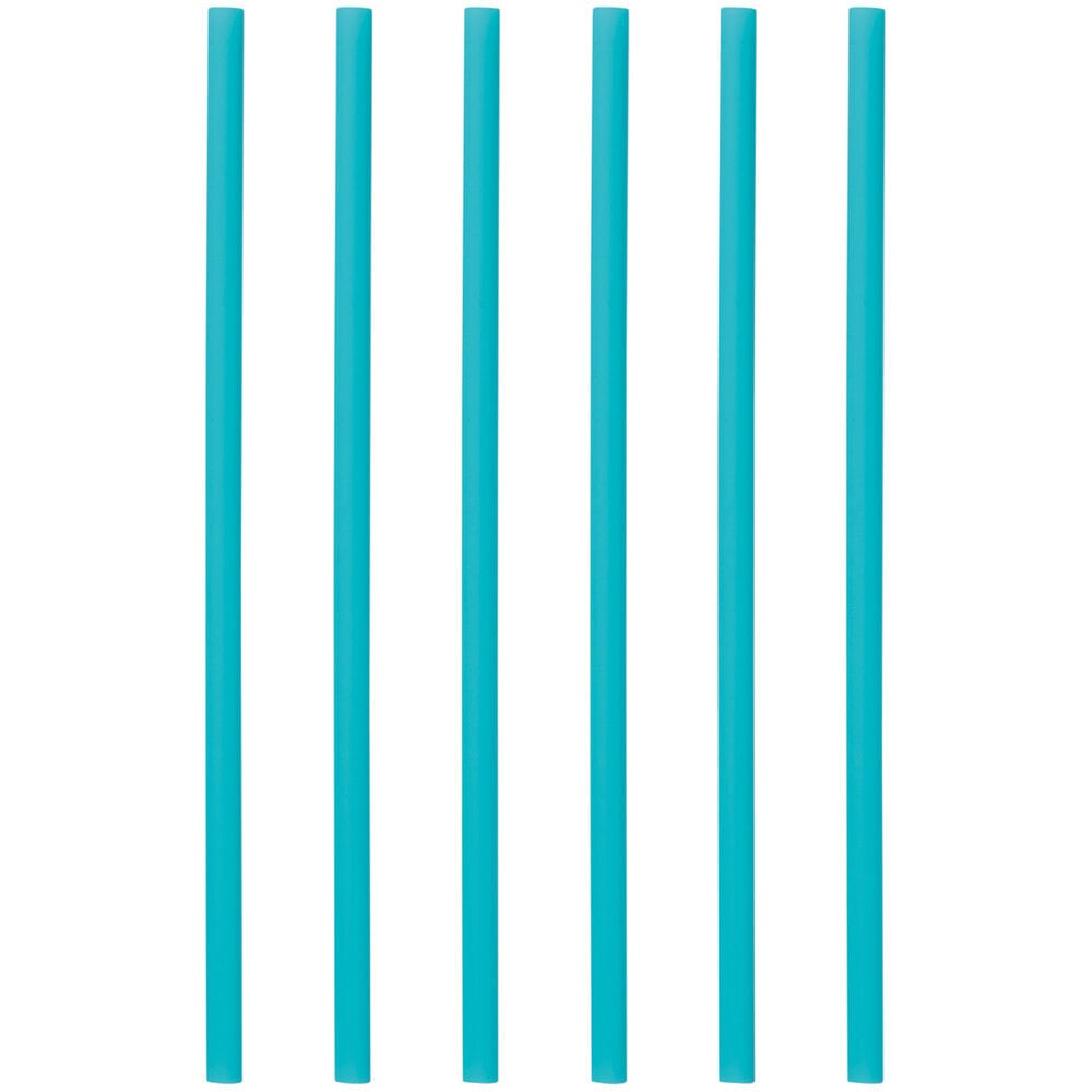 Phade Giant Blue Wrapped Compostable Straw (1200/Case)