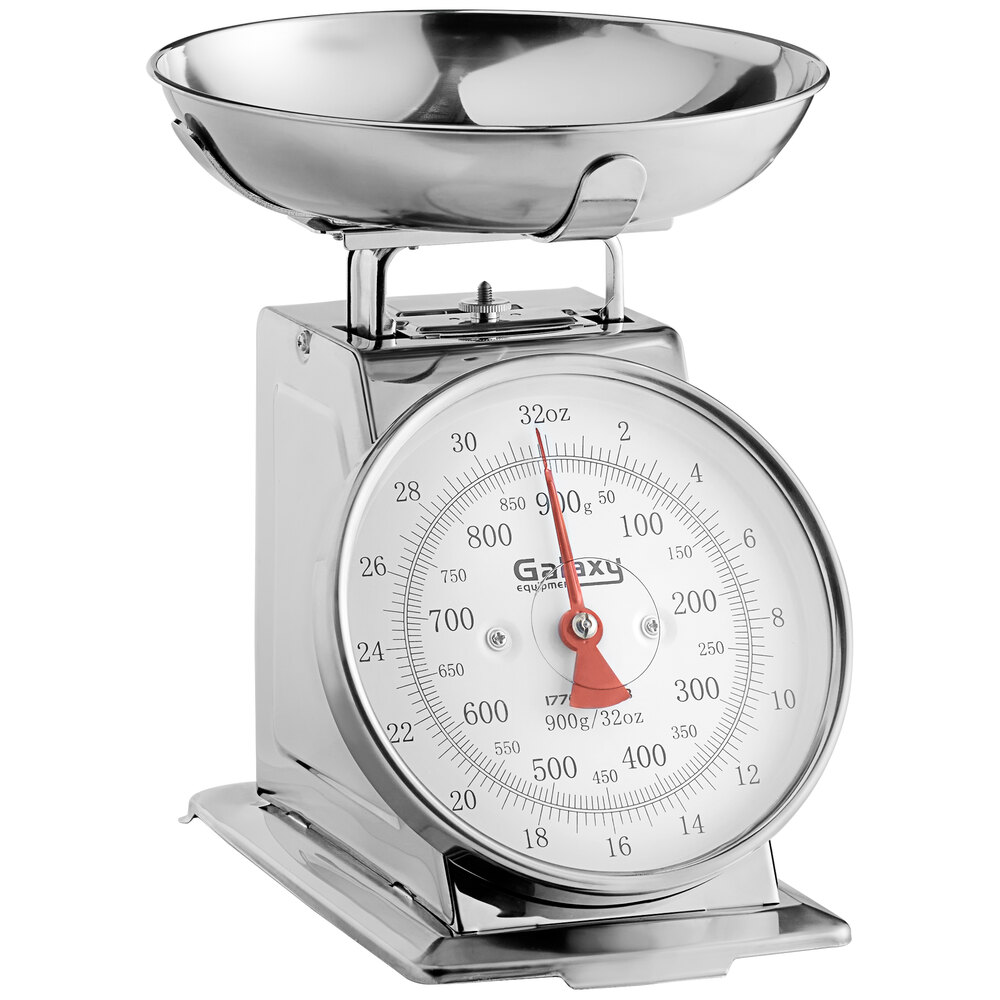 Galaxy 2 lb. Mechanical Portion Control Scale with Removable Stainless ...