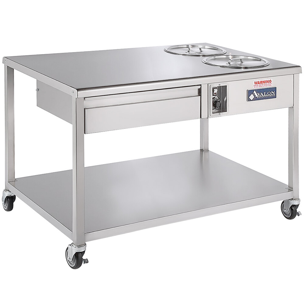 Avalon Manufacturing AFT-48-2-1-C 48" Stainless Steel 1-Drawer Donut ...