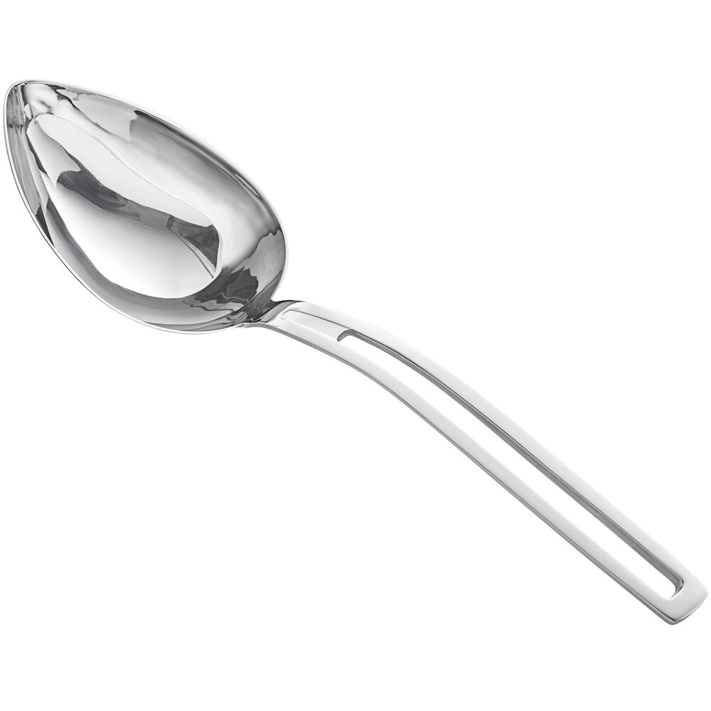 Vollrath 46724 Miramar® 8 oz. Stainless Steel Open Handle Solid Oval ...