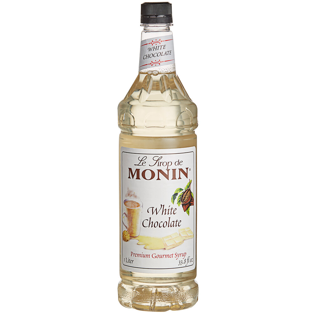 Monin Premium White Chocolate Flavoring Syrup 1 Liter